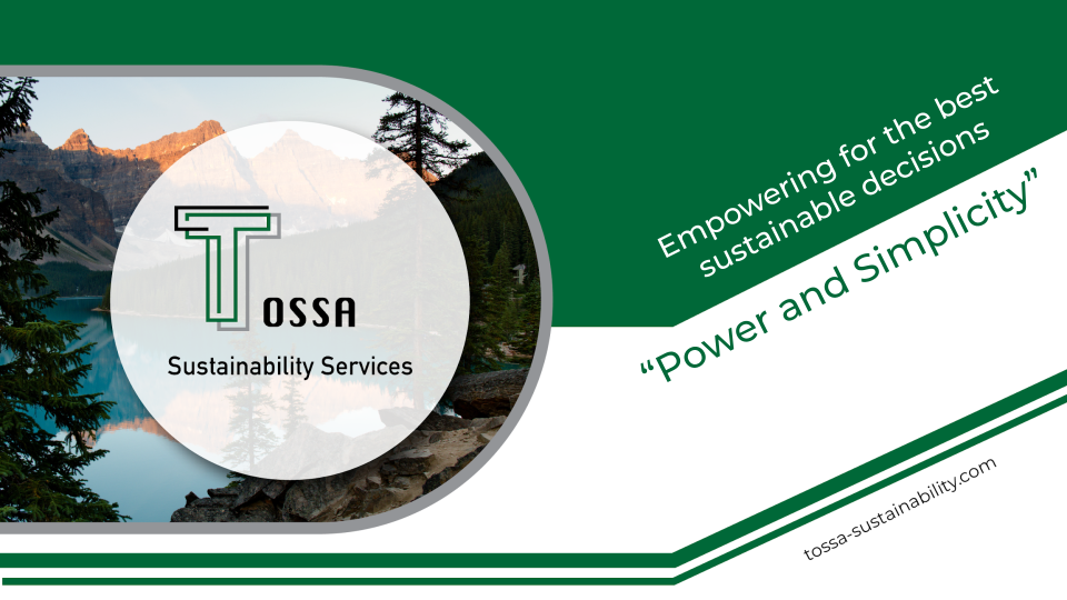 TOSSA Sustainability